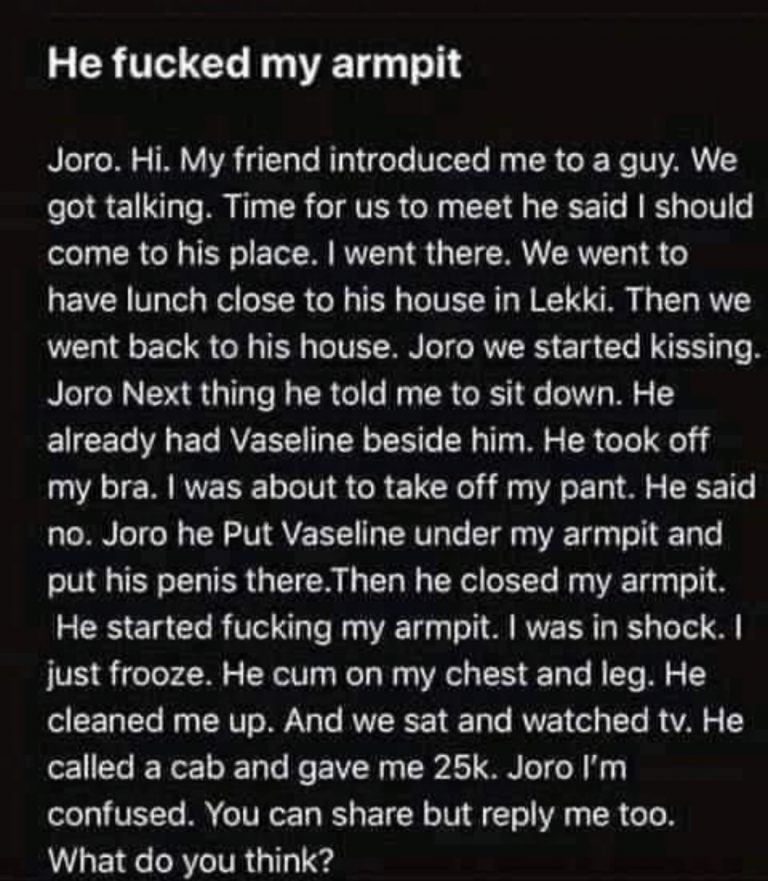 He “Chopped” My Armpit Instead Of My ‘3tw3’, I’m Scared - Lady In Fear ...