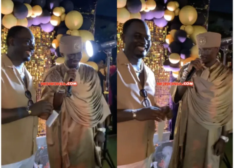 Freedom Jacob Caesar Surprises Friend Nana Kwame with A Signed Blank ...