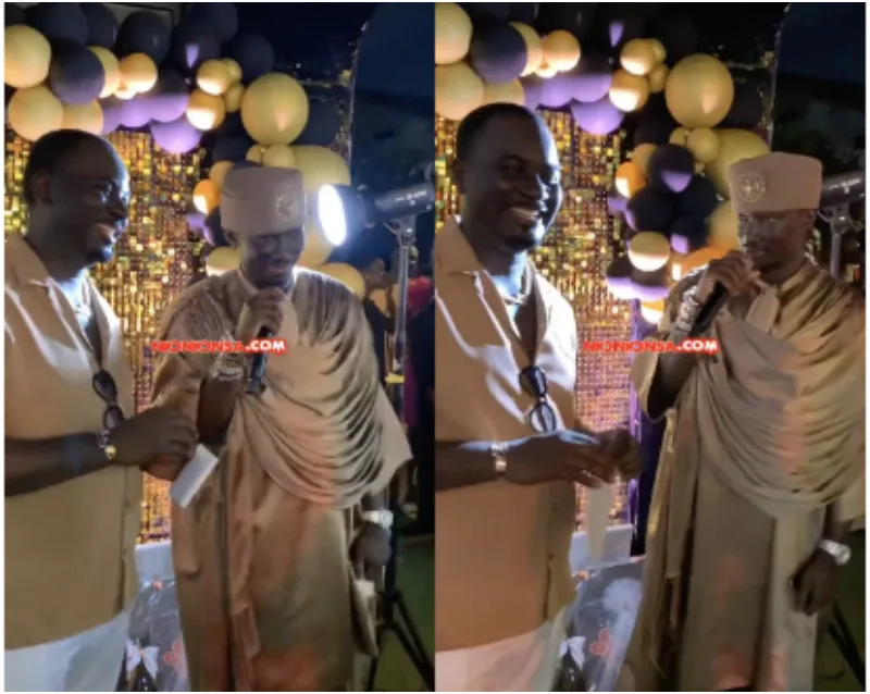 Freedom Jacob Caesar Surprises Friend Nana Kwame with A Signed Blank ...