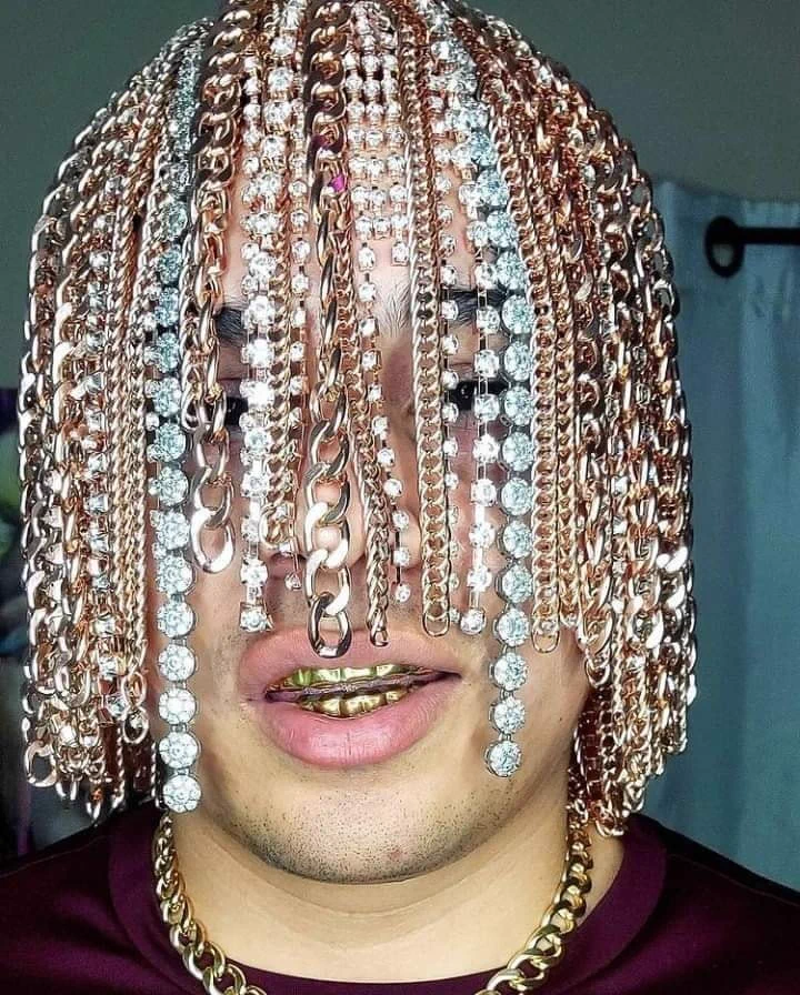 Mexican Rapper Dansur Implants Gold Chains Into His Head To Serve As ...