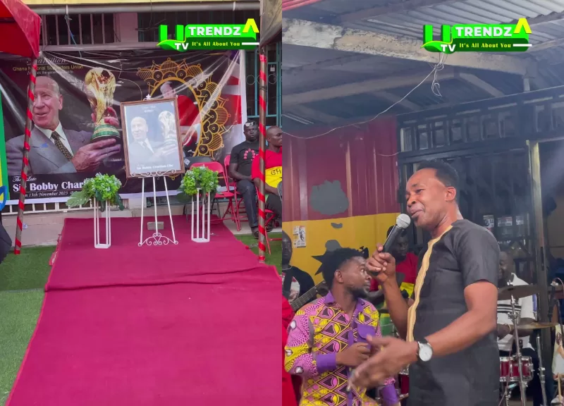 Sir Bobby Charlton Funeral In Accra: Moment Omane Acheampong Performs at Late Man United Legend