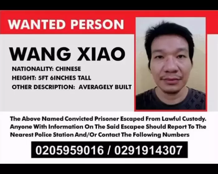 Chinese Inmate Wang Xiao In Nsawam Prison Escapes Custody During ...
